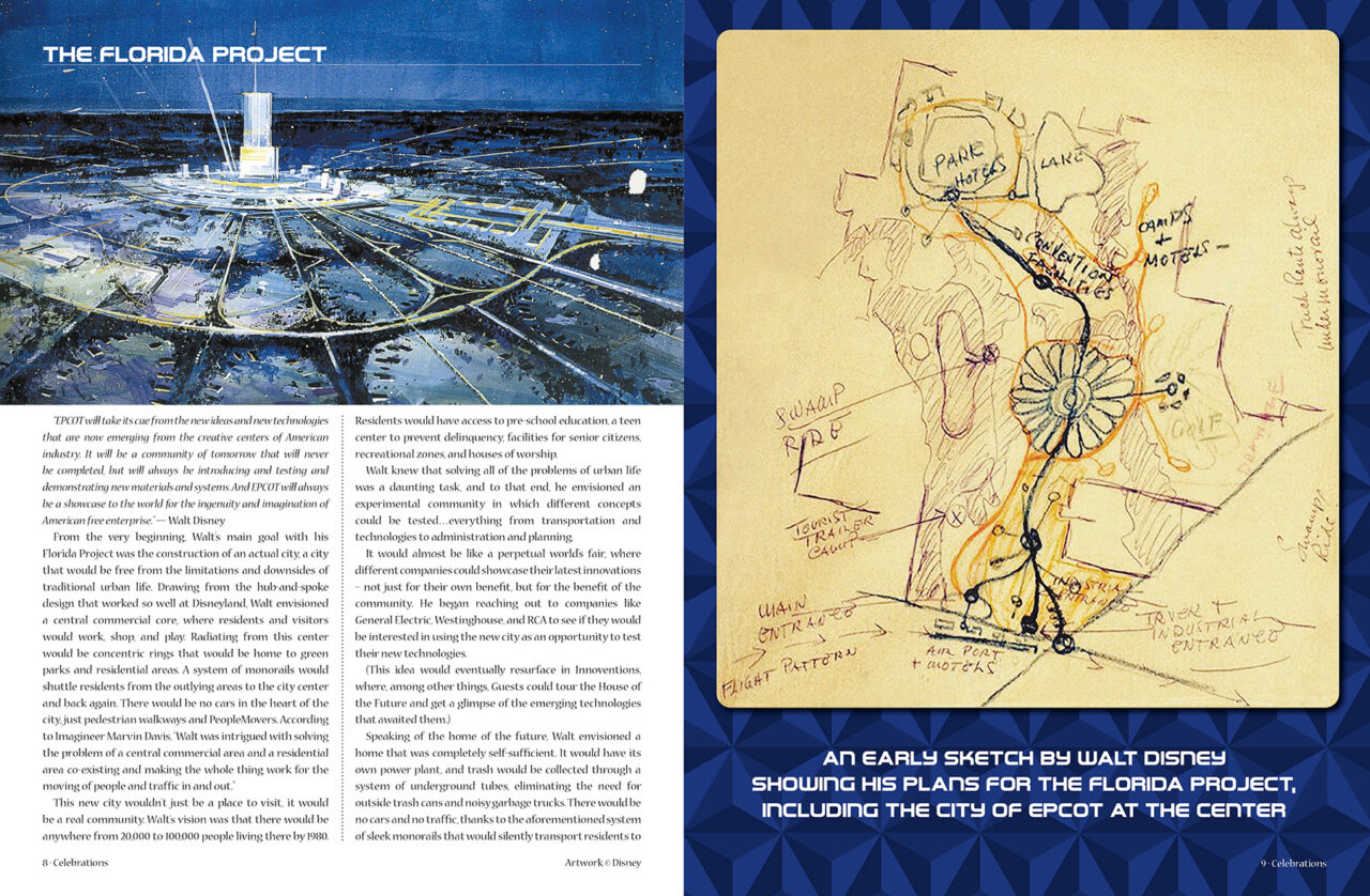Epcot 40 Year Anniversary Book | Celebrations Disney Magazine